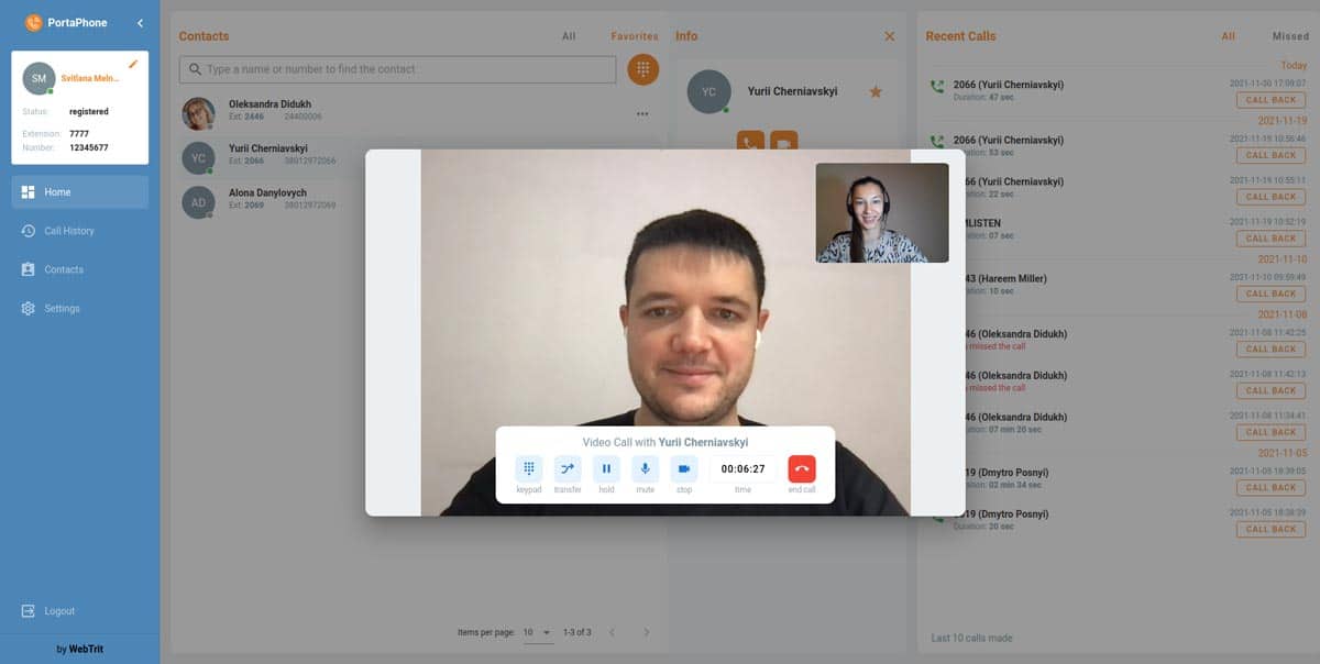 PortaPhone | Cloud Softphone | Web, iOS & Android Mobile App