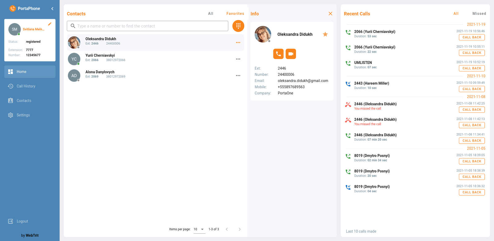 PortaPhone | Cloud Softphone | Web, iOS & Android Mobile App